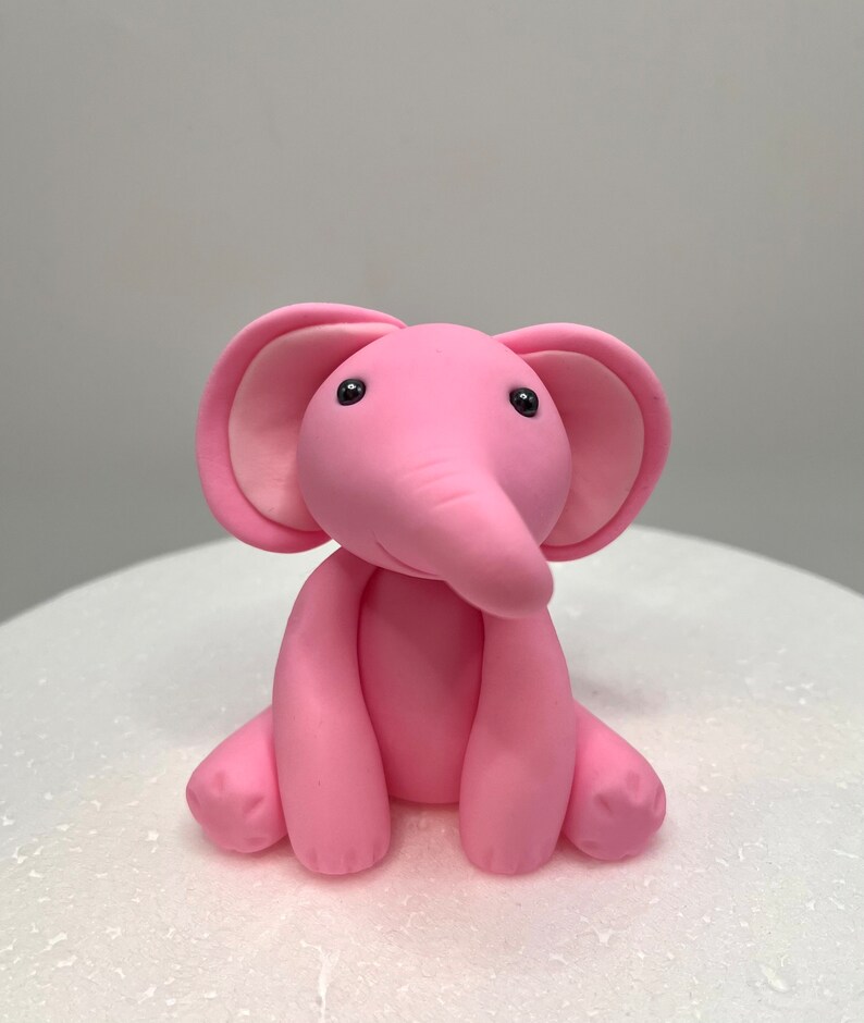Fondant Baby Elephant Cake Topper ,birthday Cake Topper, Baby Shower ...