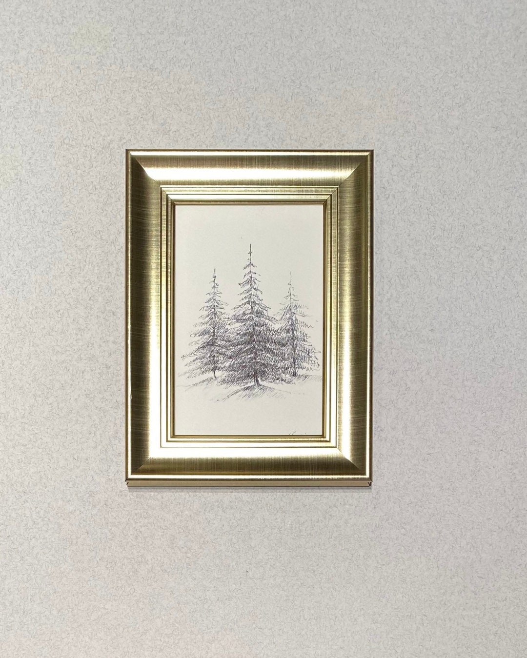 Trees Art Print - Tree Ink Sketch Print - Pine Tree Drawing ...