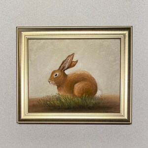 Rabbit Art Print - Rabbit Oil Painting Print - Bunny Oil Painting ...
