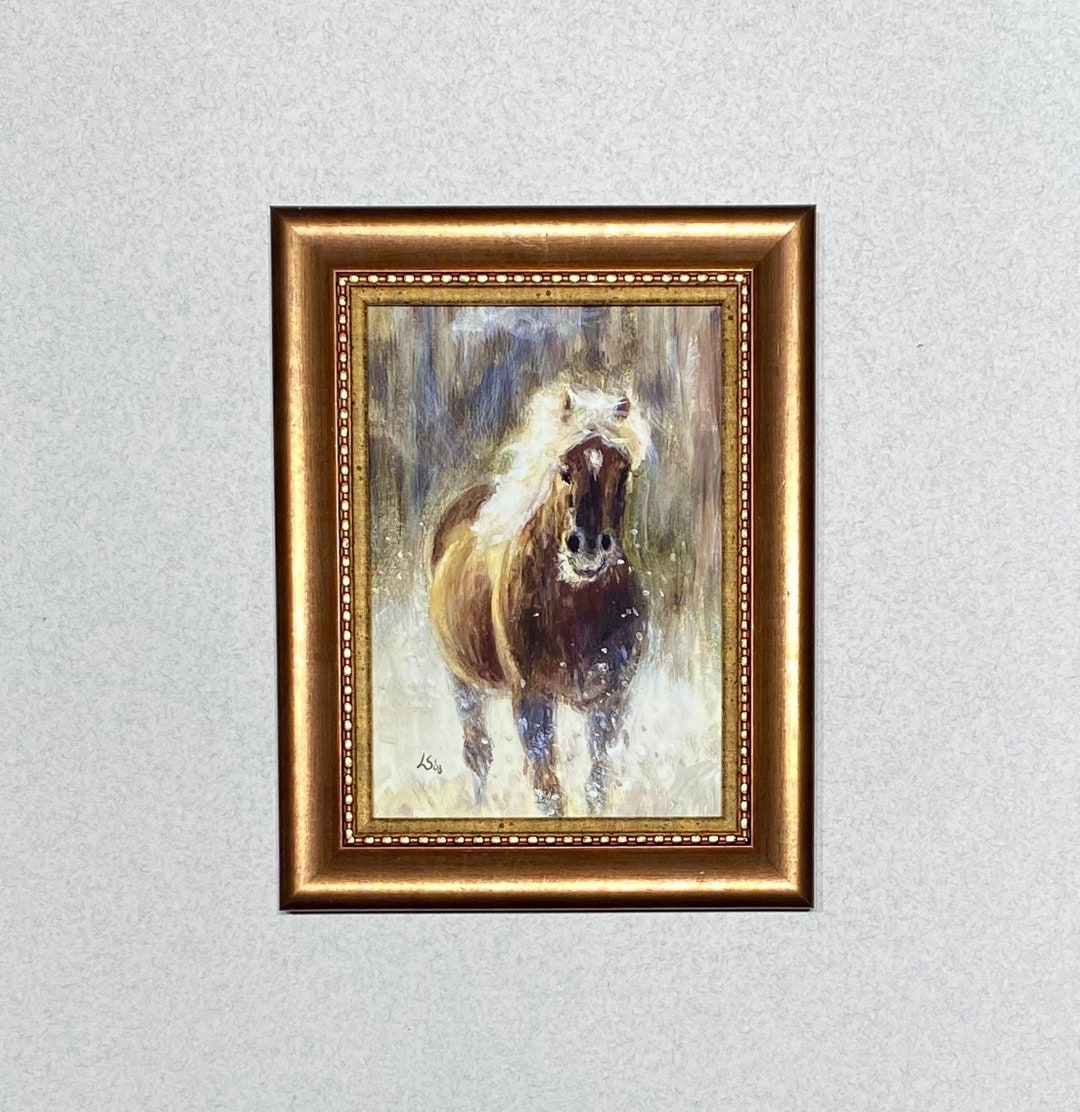 Horse Gallop Art Print - Horse Acrylic Painting Print - Horse Painting ...