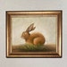 Rabbit Art Print - Rabbit Oil Painting Print - Bunny Oil Painting ...