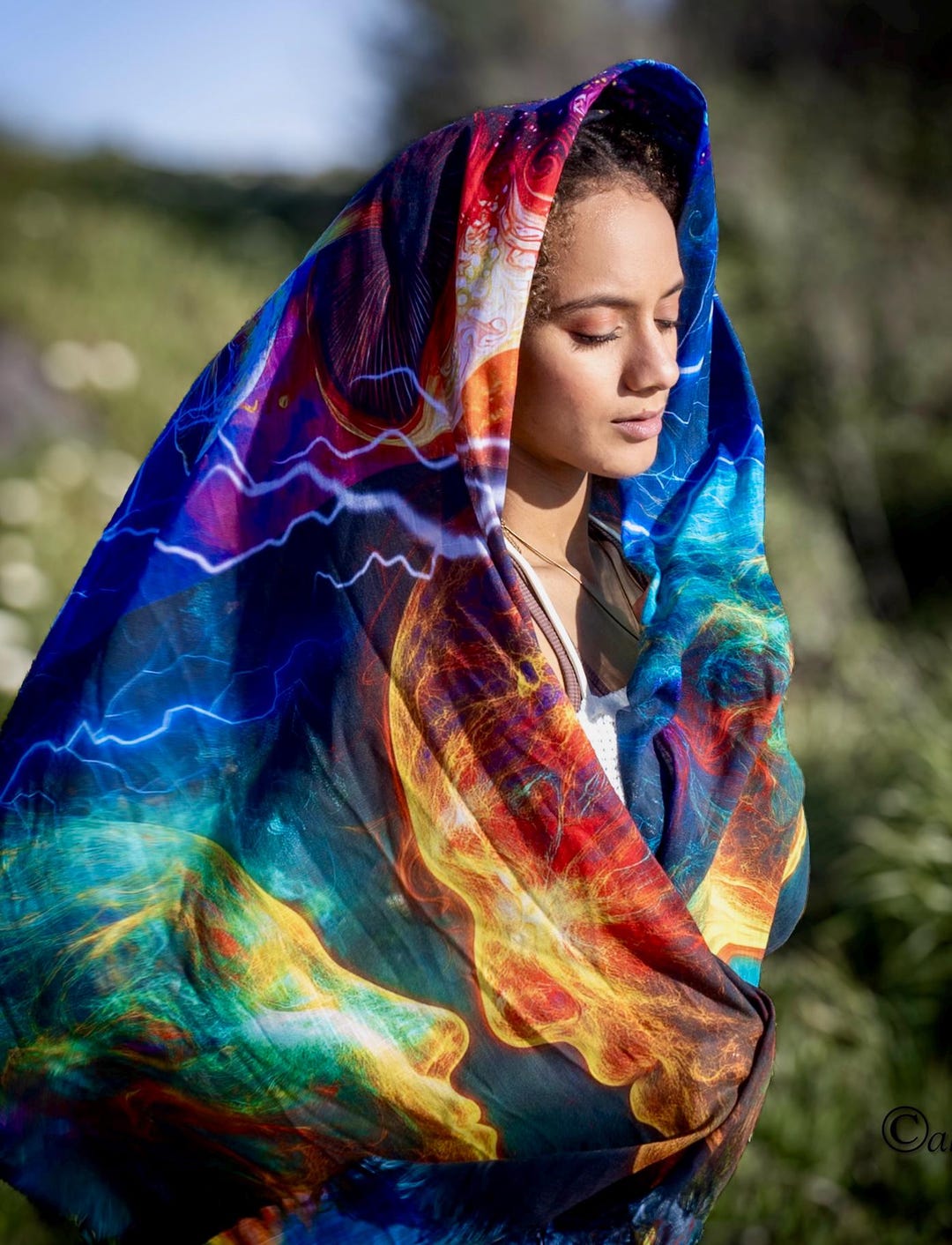 Cosmic Connection Psychedelic Designed Pashmina Scarf - Etsy