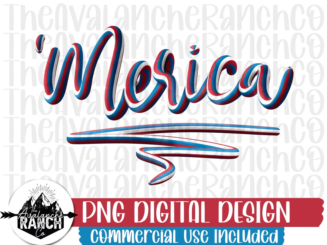 Merica Png Fourth of July Png Sublimation Designs Downloads - Etsy