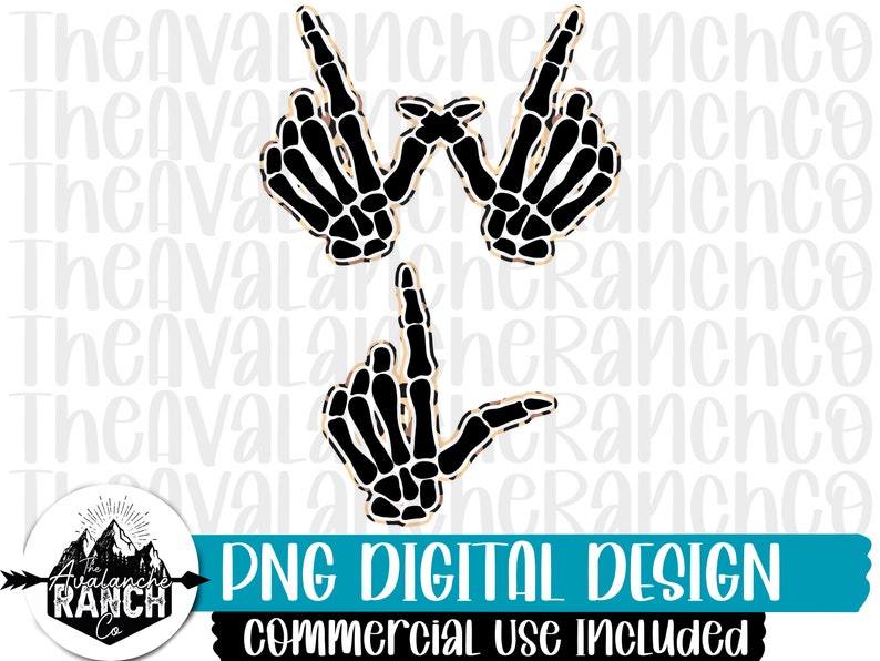 Whatever Loser Skeleton Hands Png Sublimation Designs - Etsy