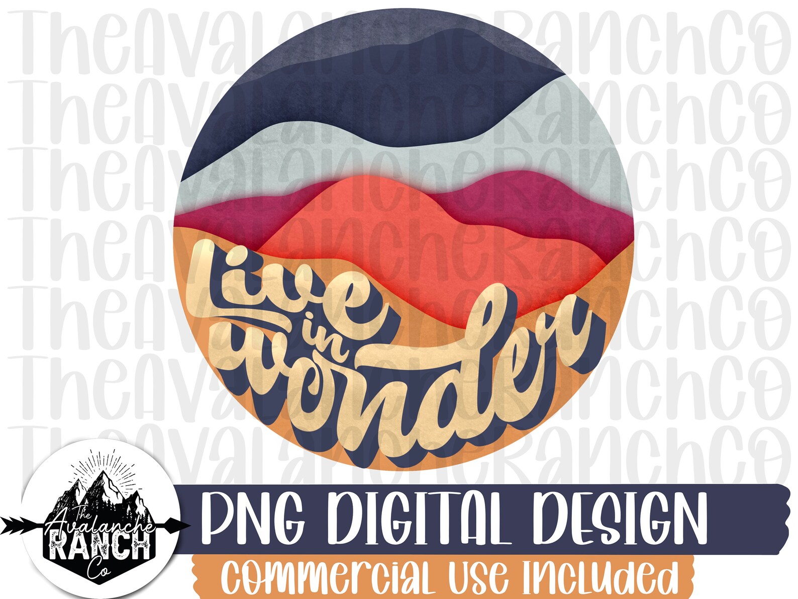 Live in Wonder Png Inspirational Png Sublimation Designs - Etsy