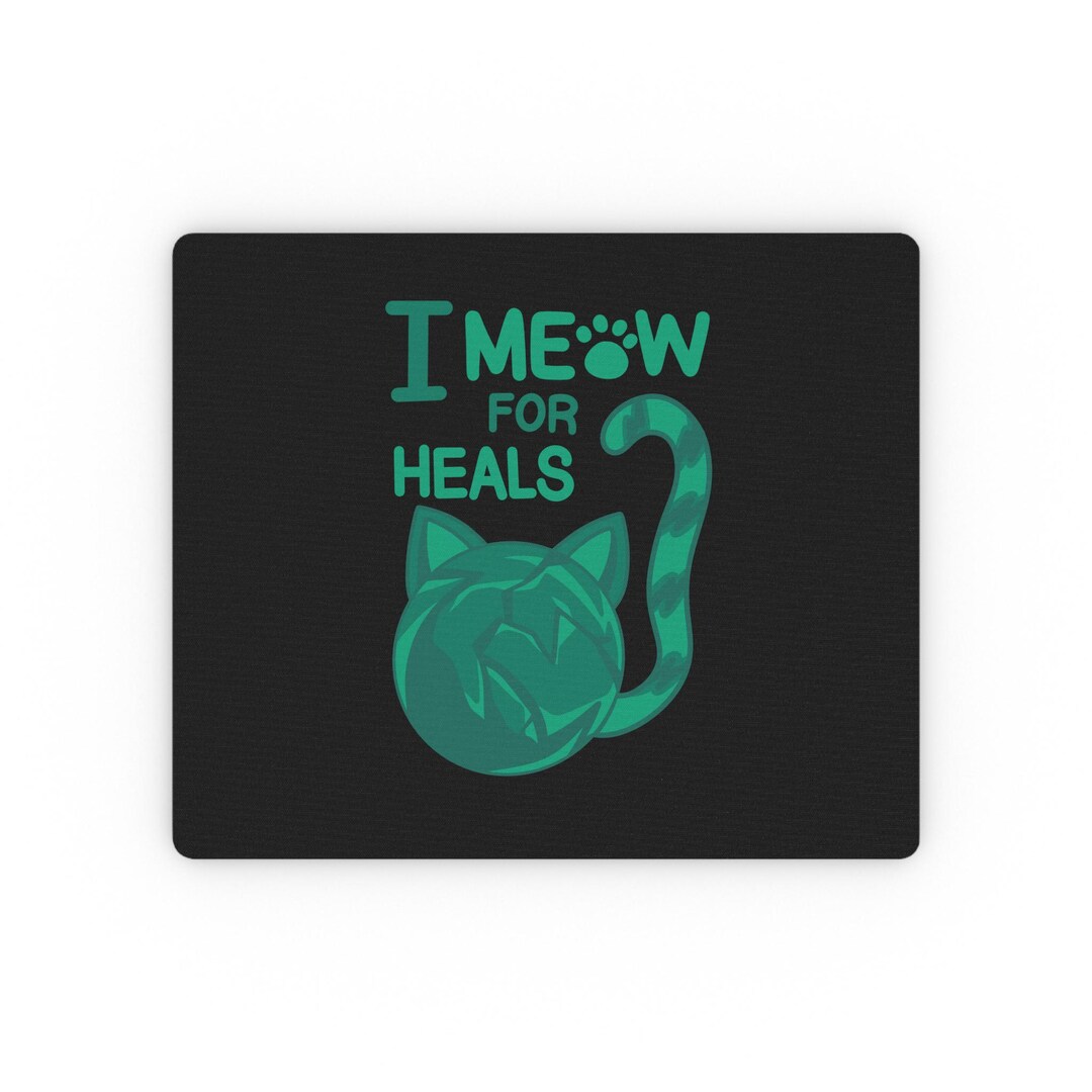 Gaming Mouse Pad, Valorant Meme, I Meow for Heals, PC Accessories, Desk ...