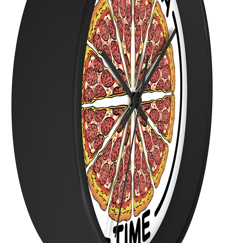 It's Pizza Time | Funny Clock - Gifts for Him - Wall Clock - Etsy