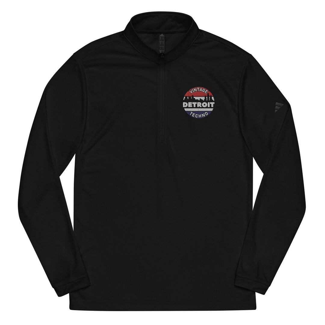 Vintage Detroit Techno Classic Logo Quarter Zip Pullover - Etsy
