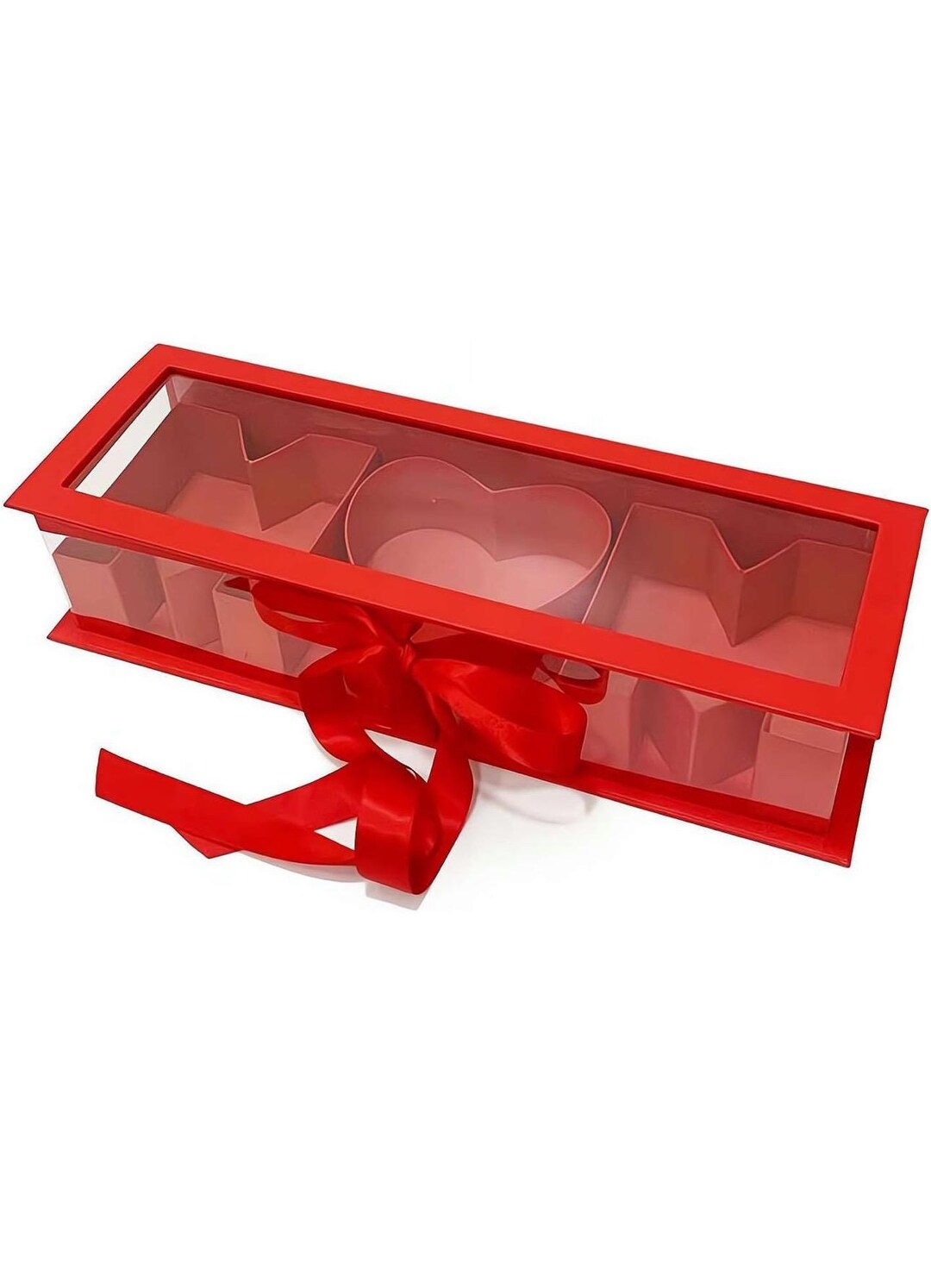 Mom Gift Box, Letter Shaped Fillable Box, Empty Mom Fillable Flower ...