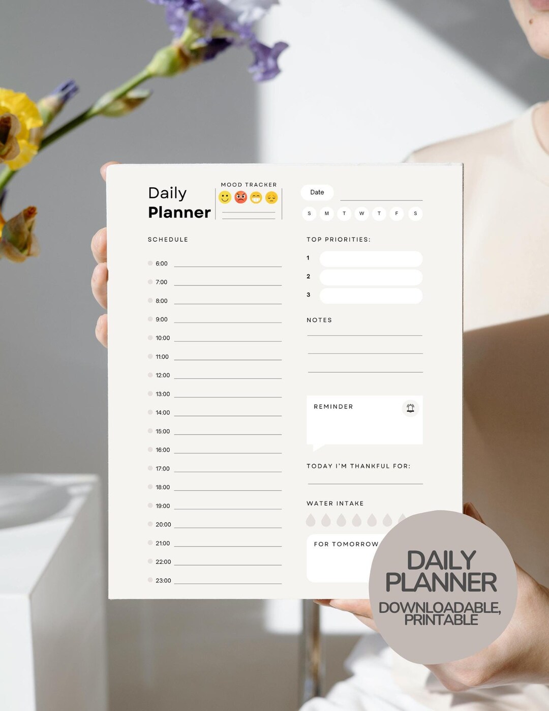 Printable Daily Planner - Etsy