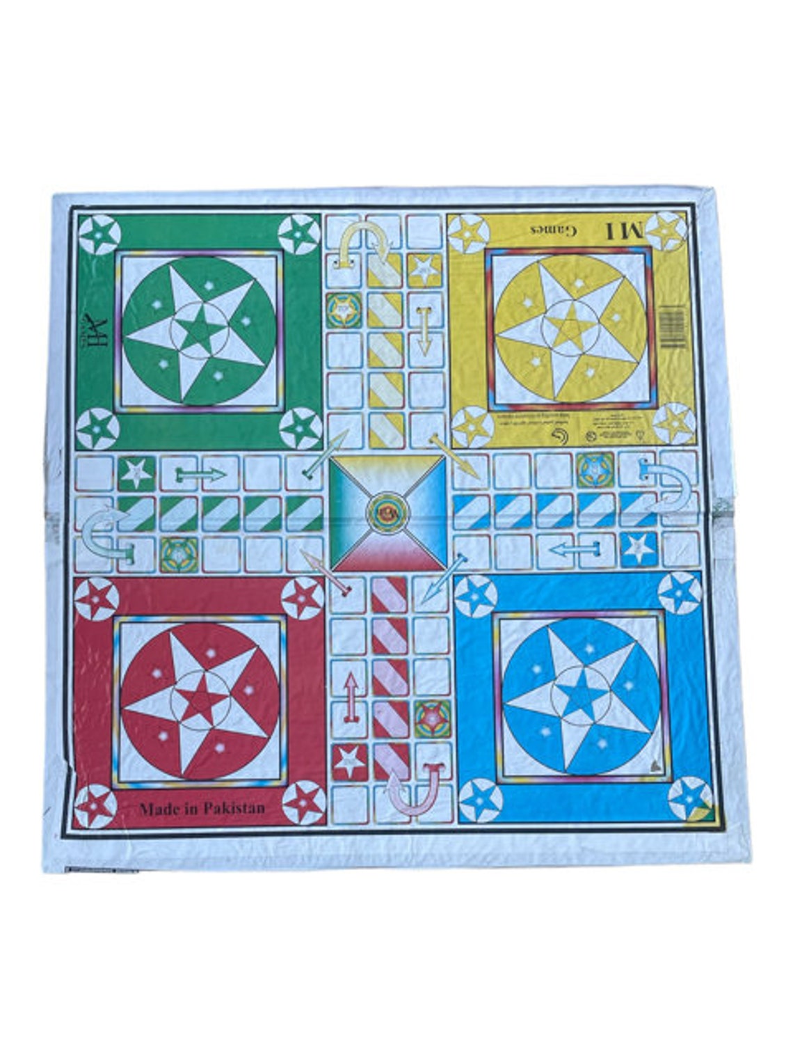 Ludo Game, Snakes and Ladders on Reverse Side, With Peices and Dice ...