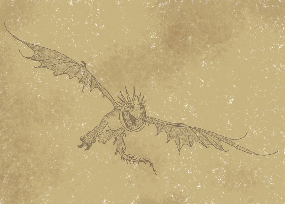 Stormfly Sketch, How to Train Your Dragon Printable Artwork - Etsy