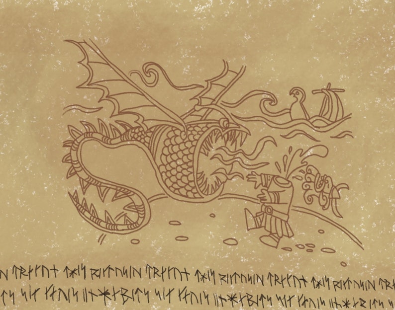 How to Train Your Dragon, Printable Artwork, the Dragon Book, Page From ...