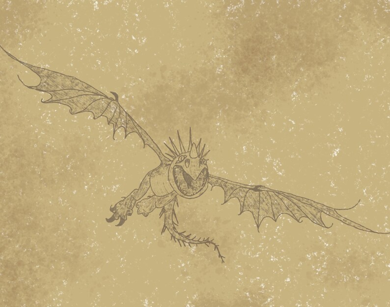 Stormfly Sketch, HTTYD Printable Artwork, Astrid Artwork - Etsy