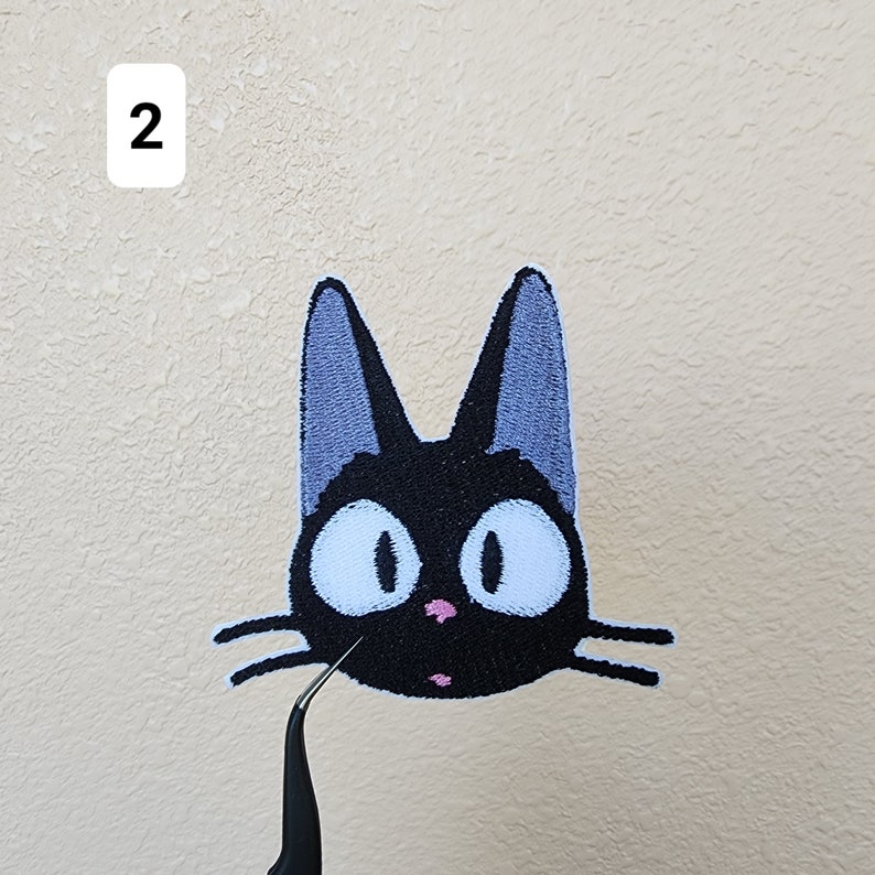 Ghibli Jiji/lily Embroidered Iron-on Patches, Kiki Delivery Service ...