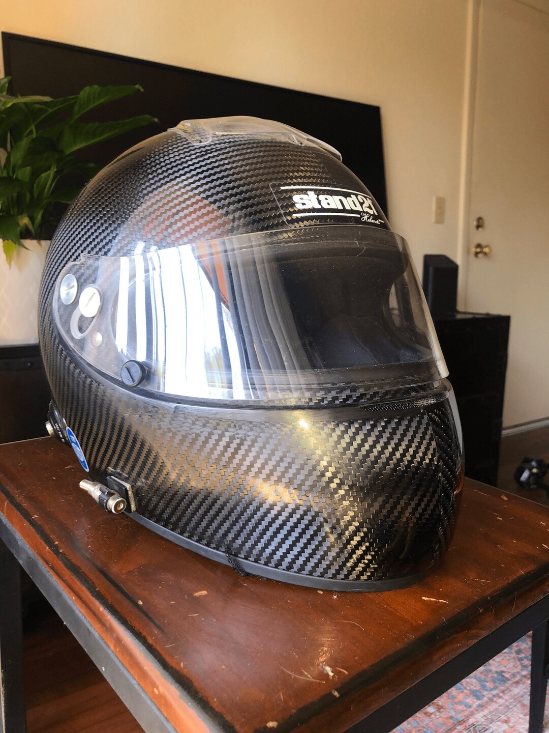 Stand 21 Carbon Fiber Racing Helmet - Etsy