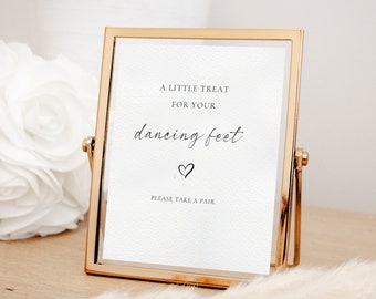 A Treat for Your Dancing Feet Wedding Flip Flop Sign Personalised ...