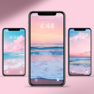 Beach Water Wallpaper | Aesthetic iPhone Wallpaper | Pastel iPad ...