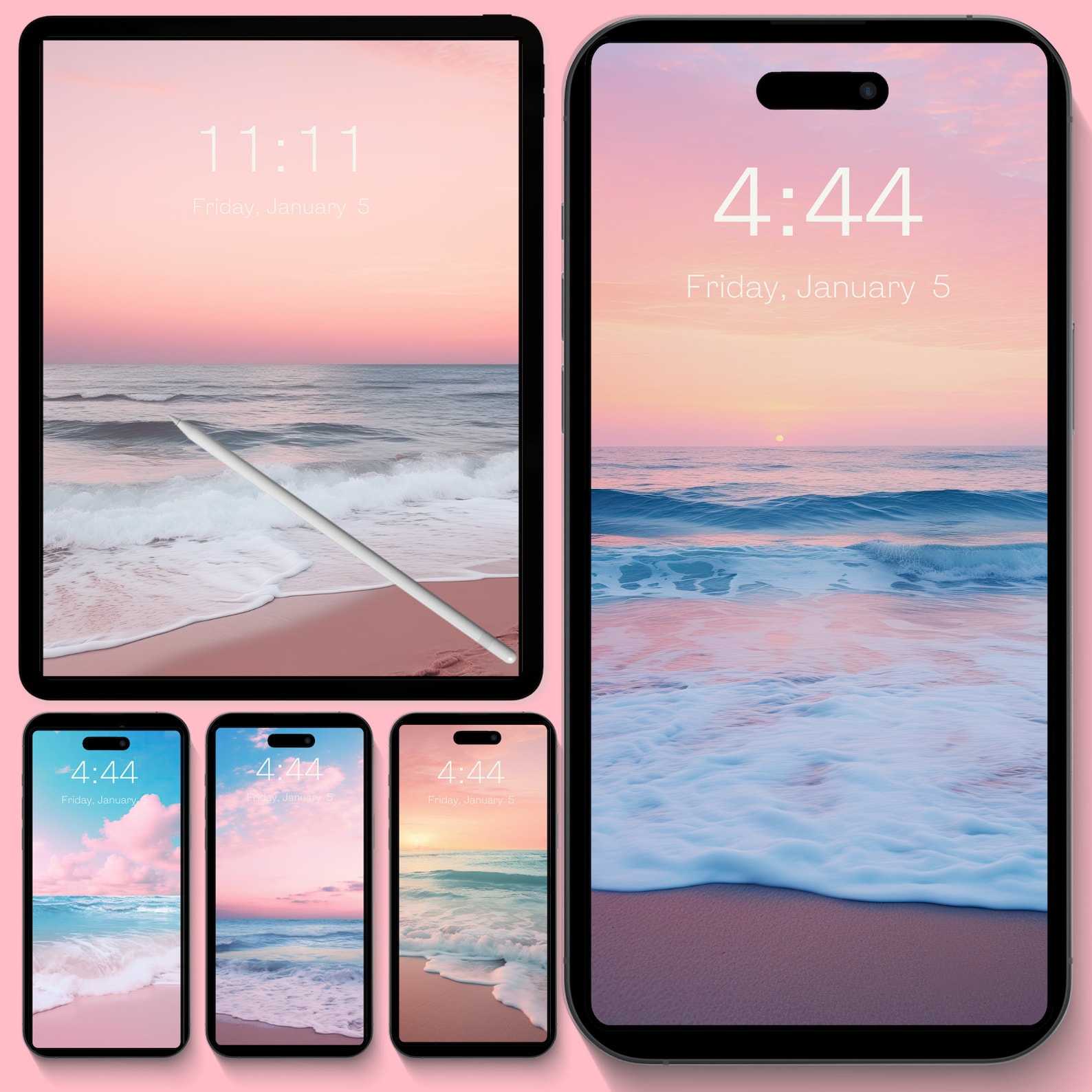 Beach Water Wallpaper | Aesthetic iPhone Wallpaper | Pastel iPad ...