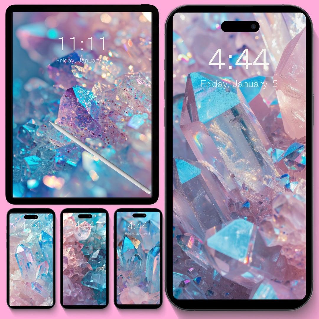 Baby Crystals iPhone Wallpaper | Phone Wallpaper | Crystal Wallpaper ...