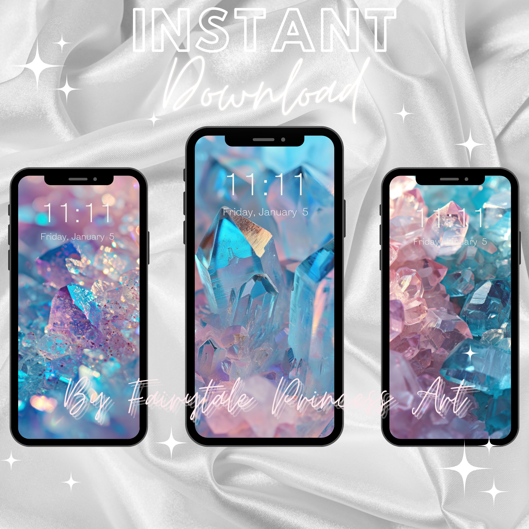 Baby Crystals iPhone Wallpaper | Phone Wallpaper | Crystal Wallpaper ...