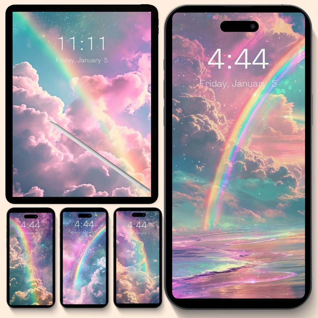 Rainbow Sky iPhone Wallpaper | Phone Wallpaper | Aesthetic iPad ...