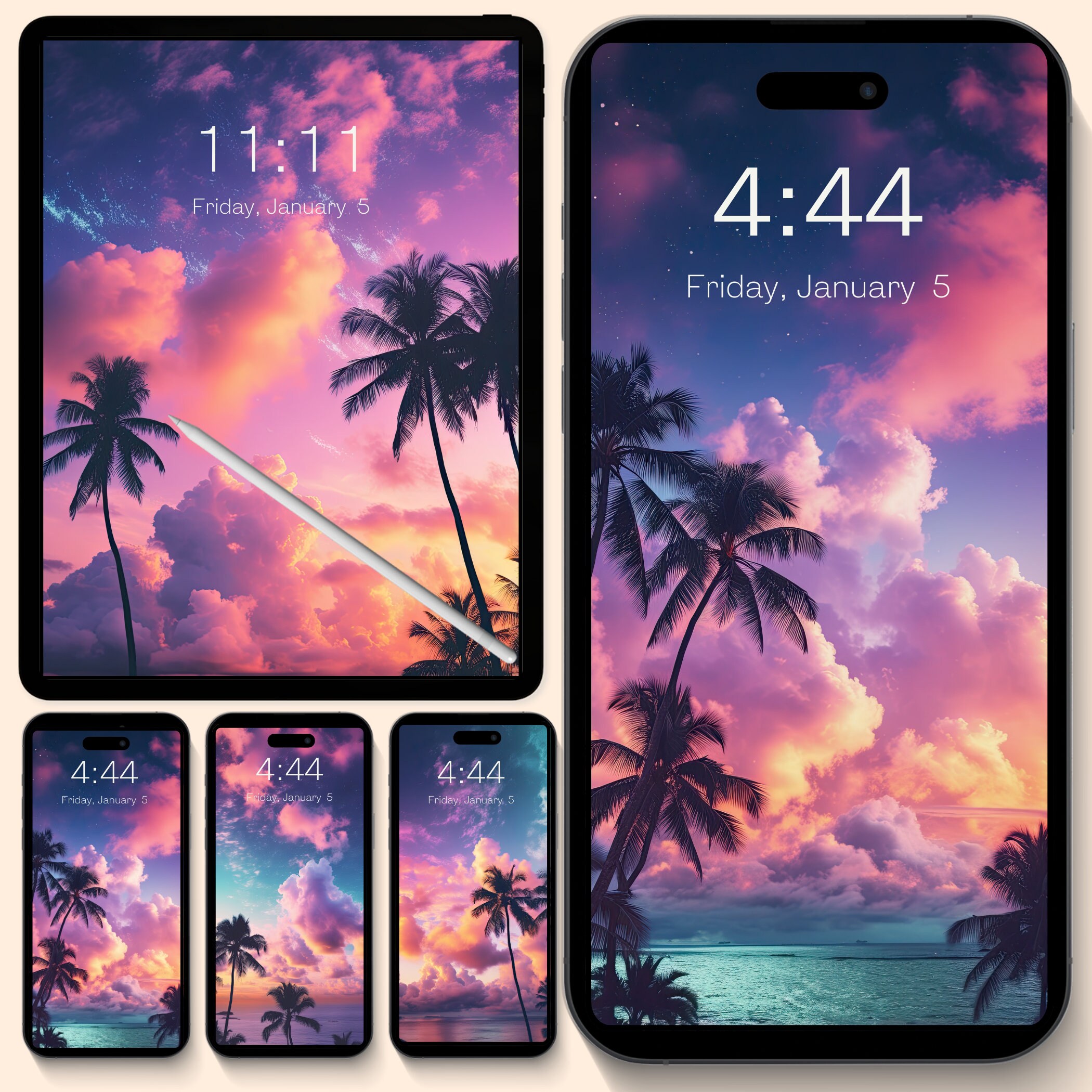 Beach Water Wallpaper | Aesthetic iPhone Wallpaper | Pastel iPad ...