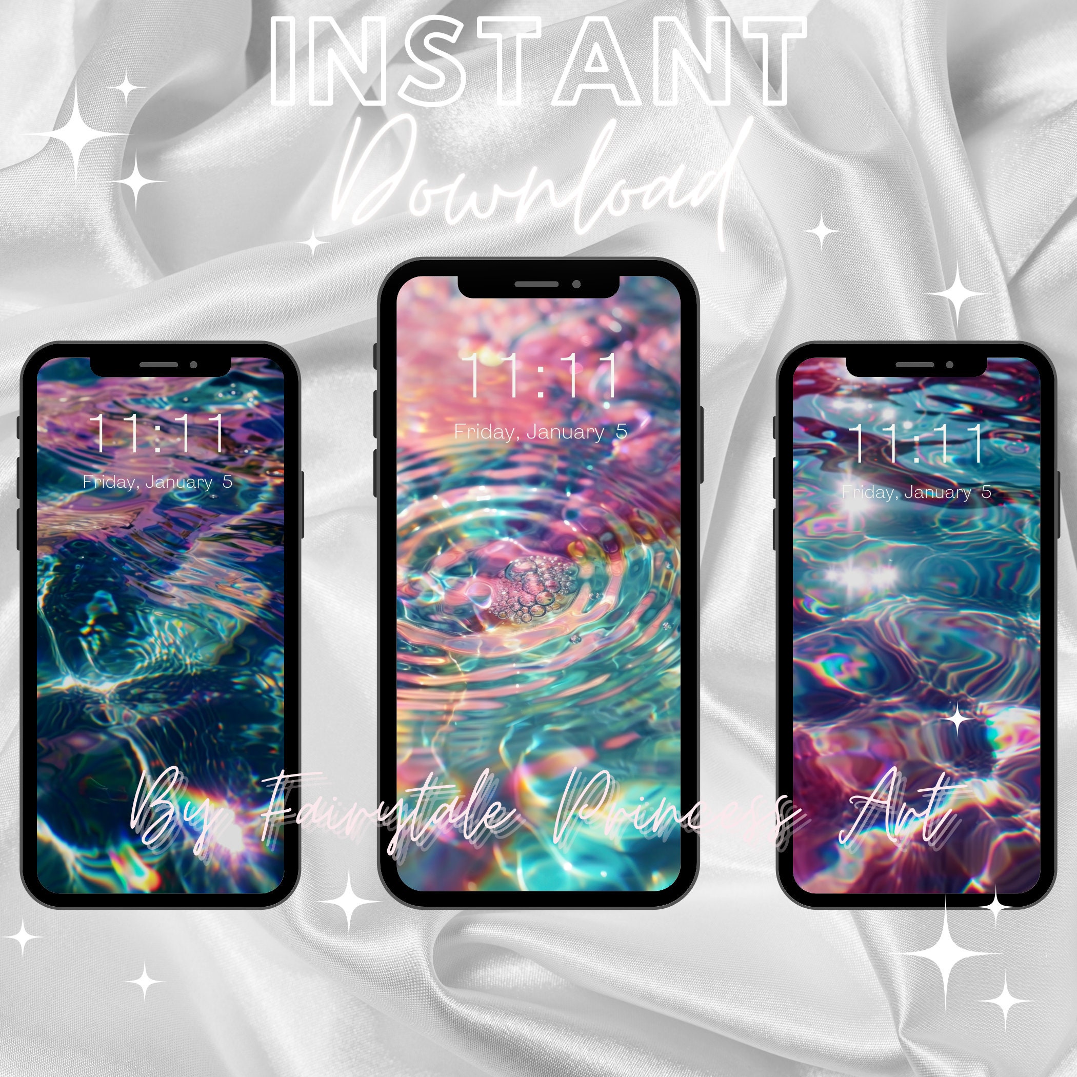 Aquatica Water Wallpaper | Aesthetic iPhone Lockscreen | Beach Wallpaper Phone| Nature iPad ...
