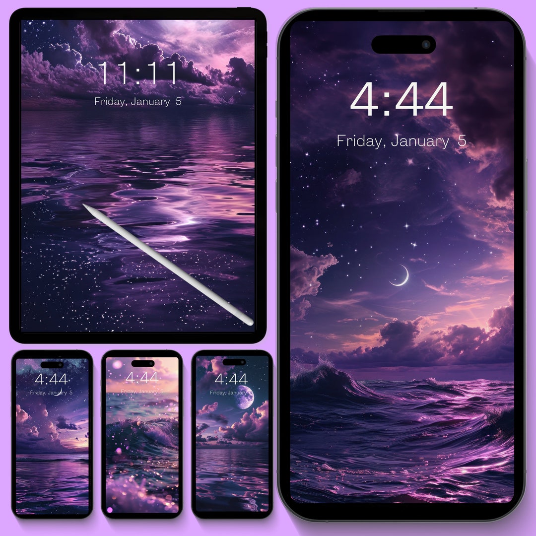 Midnight Seas Wallpaper | Aesthetic iPhone Lockscreen | Beach Wallpaper ...