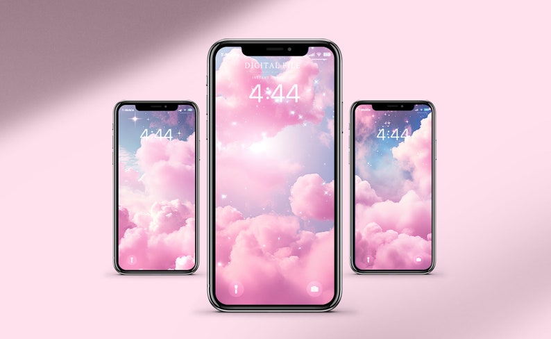 Pink Clouds iPhone Wallpaper | Phone Lockscreen | Aesthetic iPad Girly ...