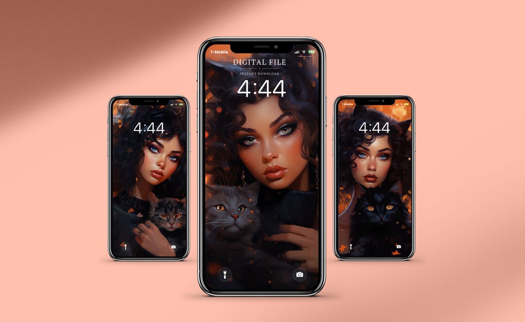 Halloween Wallpaper Cat Girl | Witchy Aesthetic Halloween Wallpaper ...