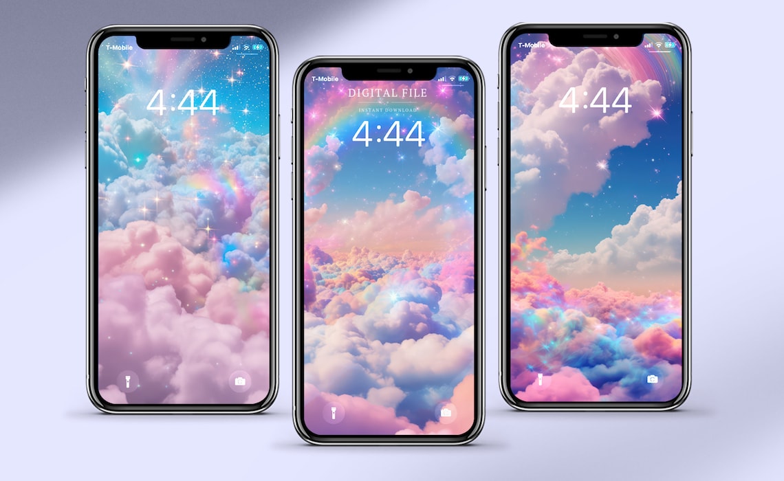 Rainbow Cloud iPhone Wallpaper | Phone Wallpaper | Aesthetic iPad Wallpaper | Girly Wallpaper ...