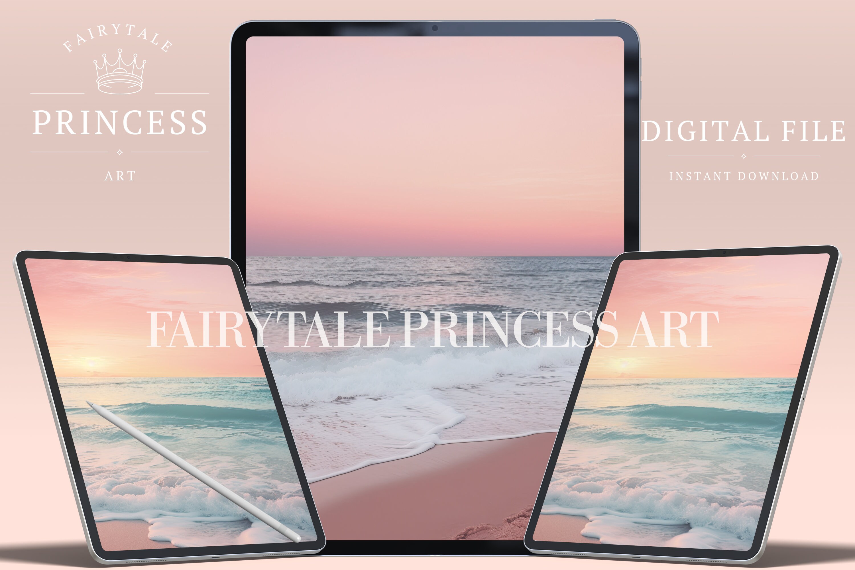 Beach Water Wallpaper | Aesthetic iPhone Wallpaper | Pastel iPad ...