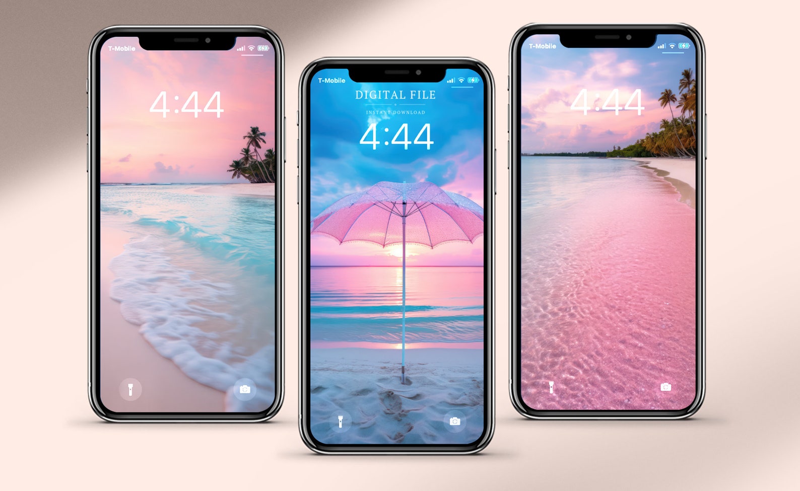 Pink Beach Wallpaper | Aesthetic iPhone Wallpaper | Beach Wallpaper ...