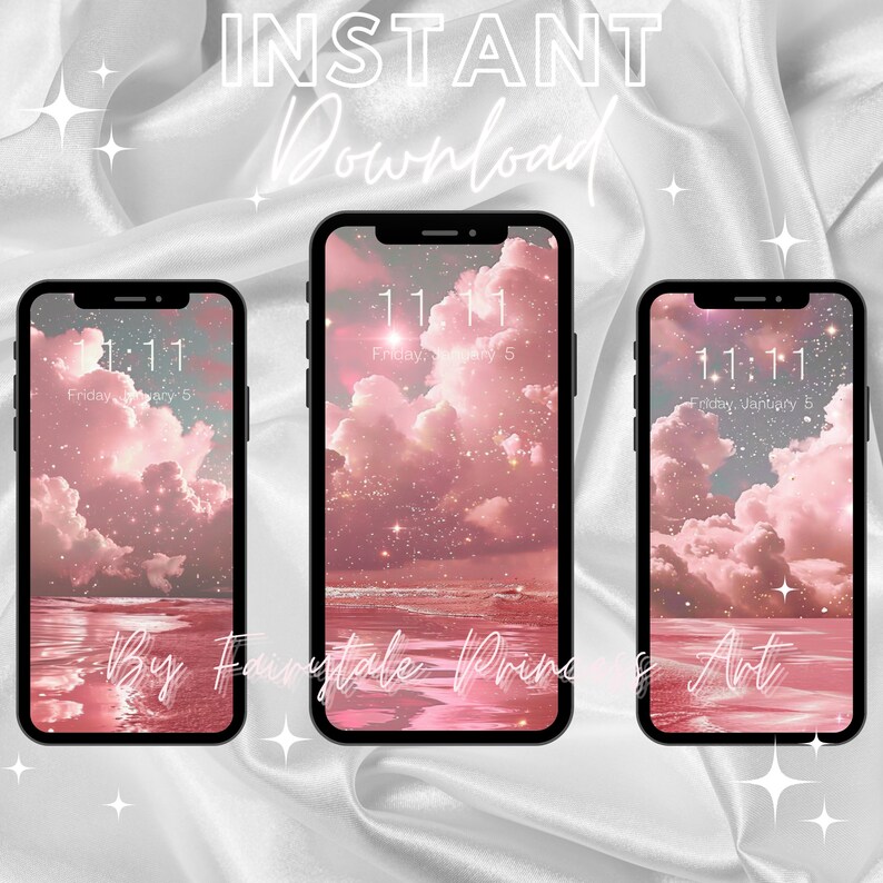 Peachy Clouds iPhone Wallpaper | Phone Wallpaper | Aesthetic iPad Wallpaper | Girly Wallpaper ...