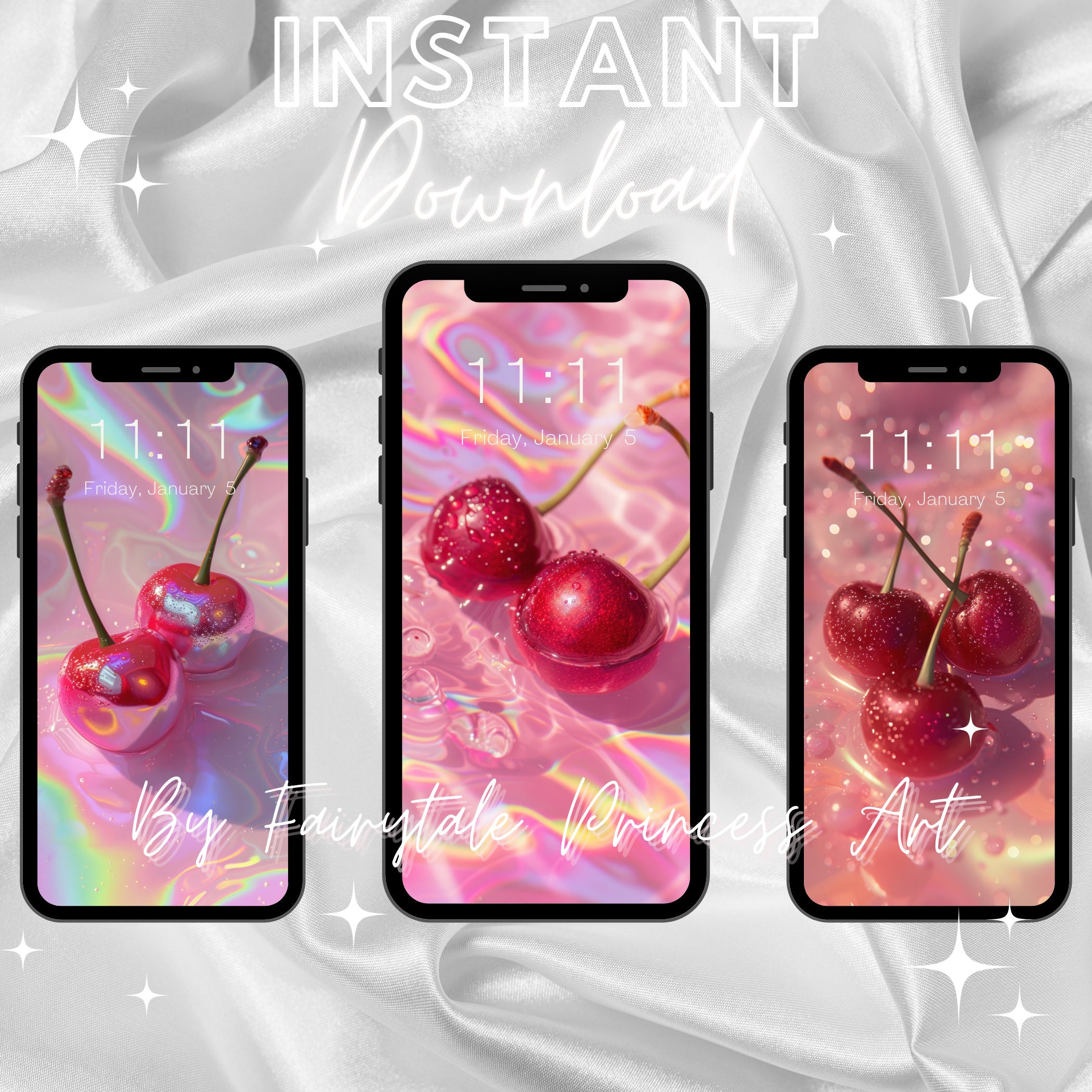 Cherry Desktop Wallpaper Cherry iPhone Bundle Lockscreen | Computer ...
