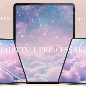 Pastel Clouds iPhone Wallpaper Phone Lockscreen Aesthetic iPad Girly ...