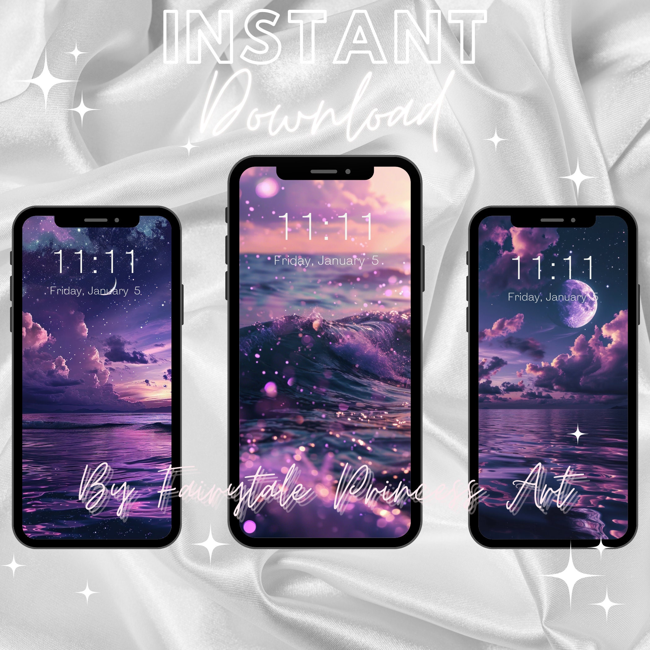 Midnight Seas Wallpaper | Aesthetic iPhone Lockscreen | Beach Wallpaper ...