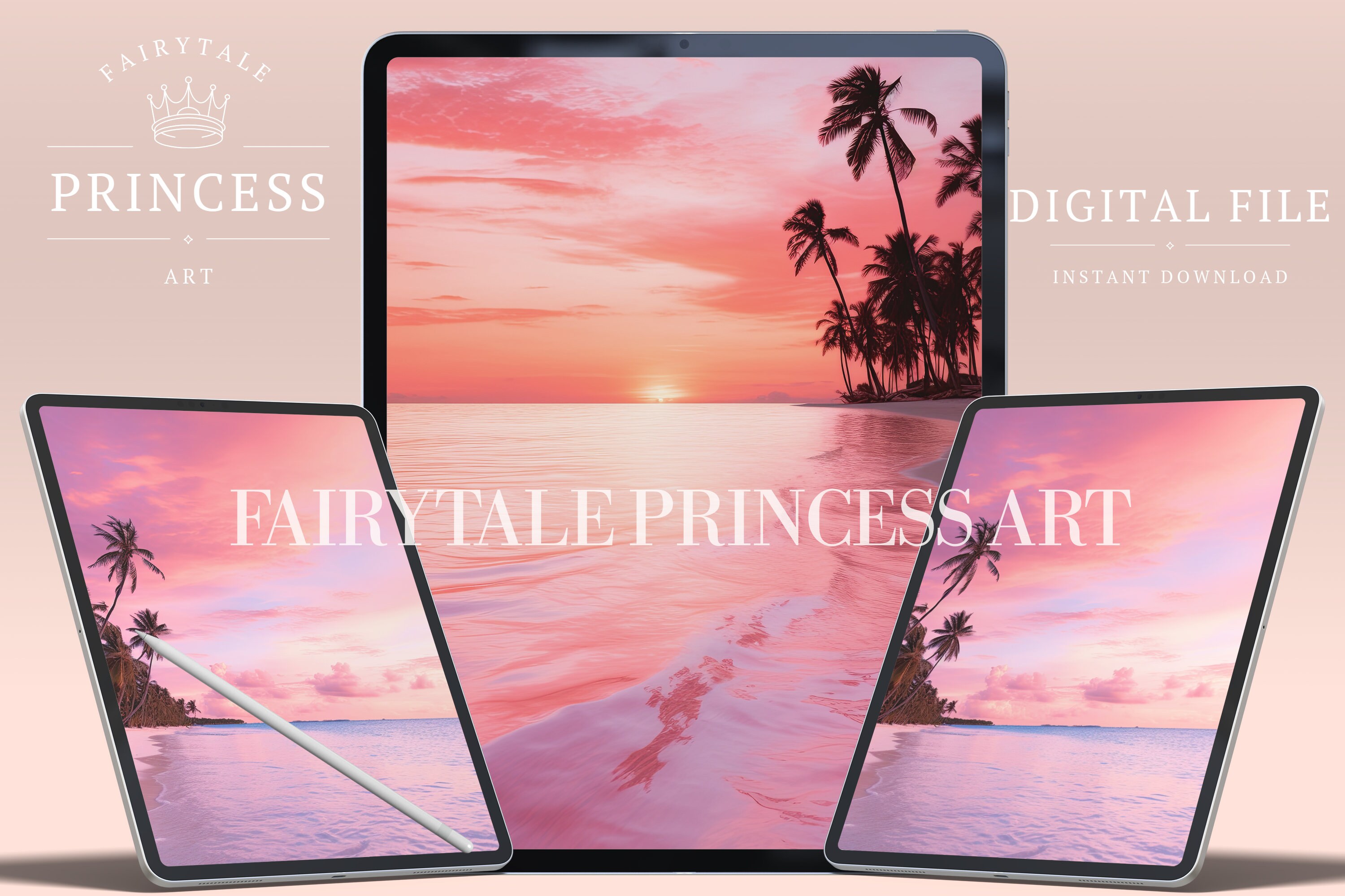 Tropical Waters Wallpaper | Aesthetic iPhone Wallpaper | Pastel iPad ...