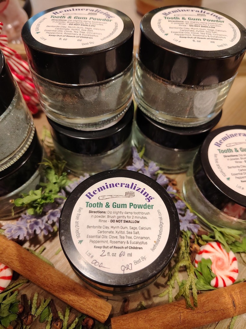 Organic Remineralizing Tooth and Gum Powder - Etsy