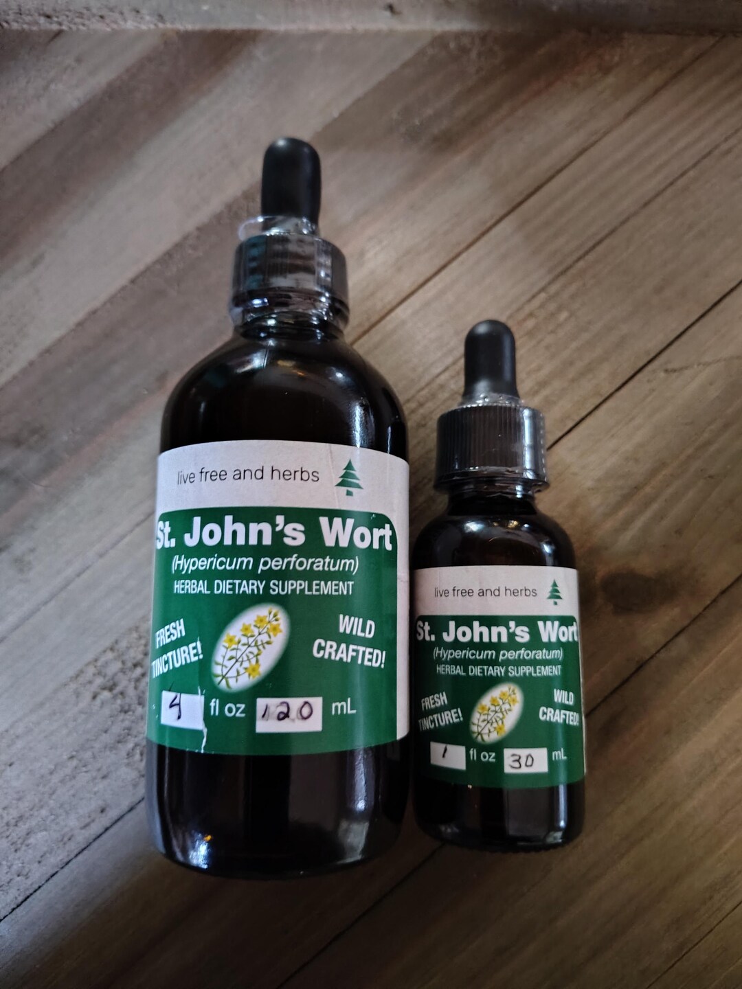 St John's Wort Hypericum Perforatum Fresh Tincture Wildcrafted 1:2 ...