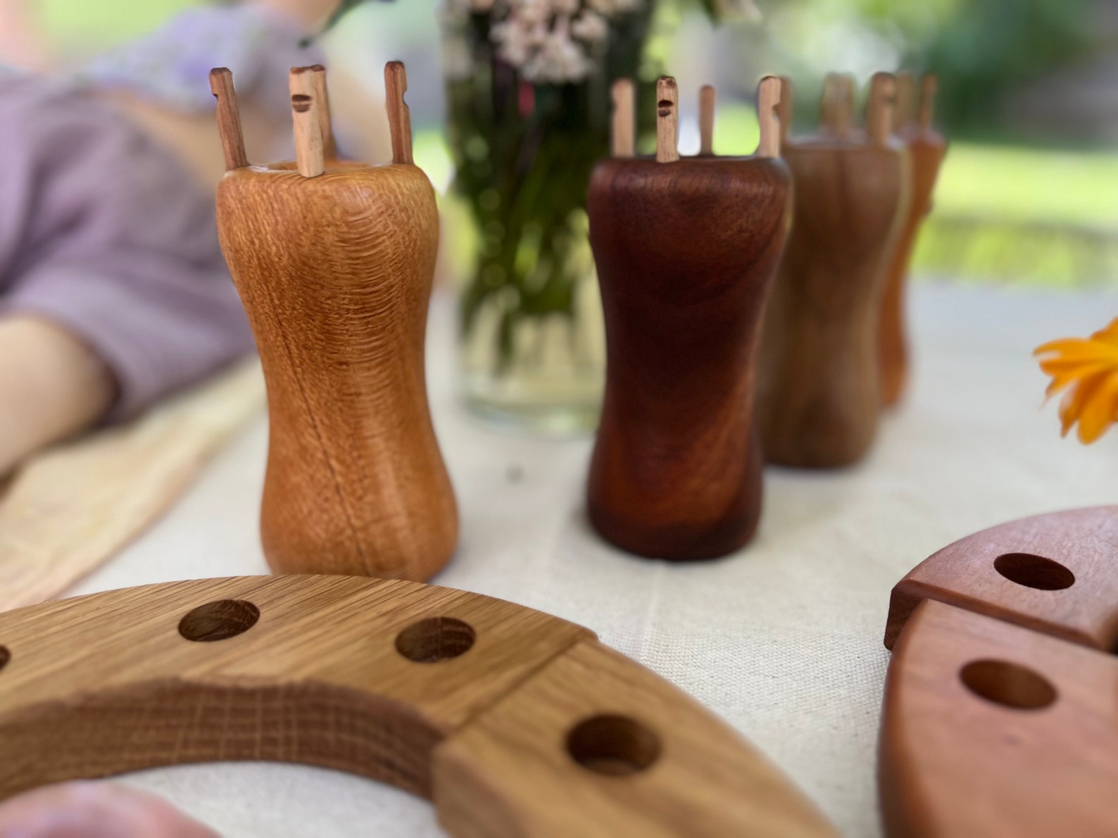 Handmade Wooden Kinder French Knitter, Knitting Nancy, Knitting Tool ...