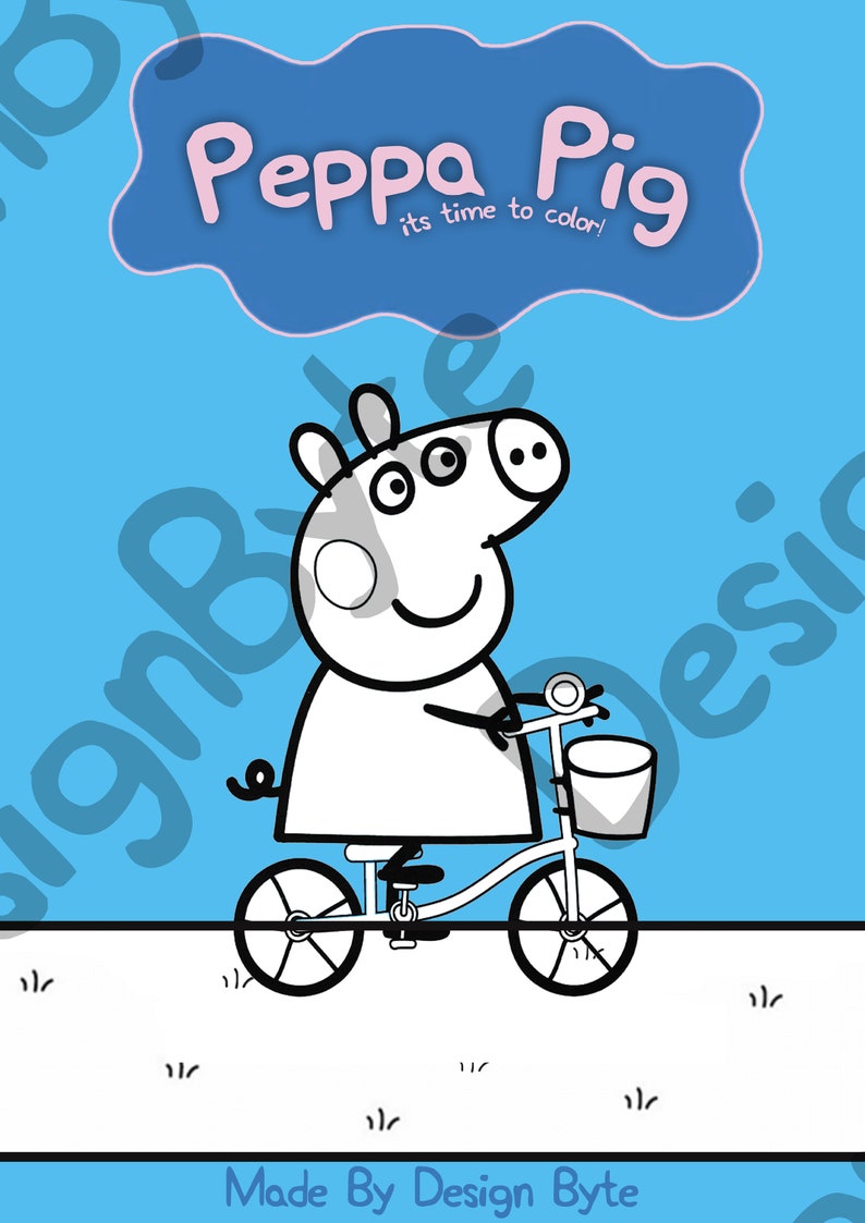 Peppa Pig Colouring Pages, A4 Printable, Unlimited Use - Etsy