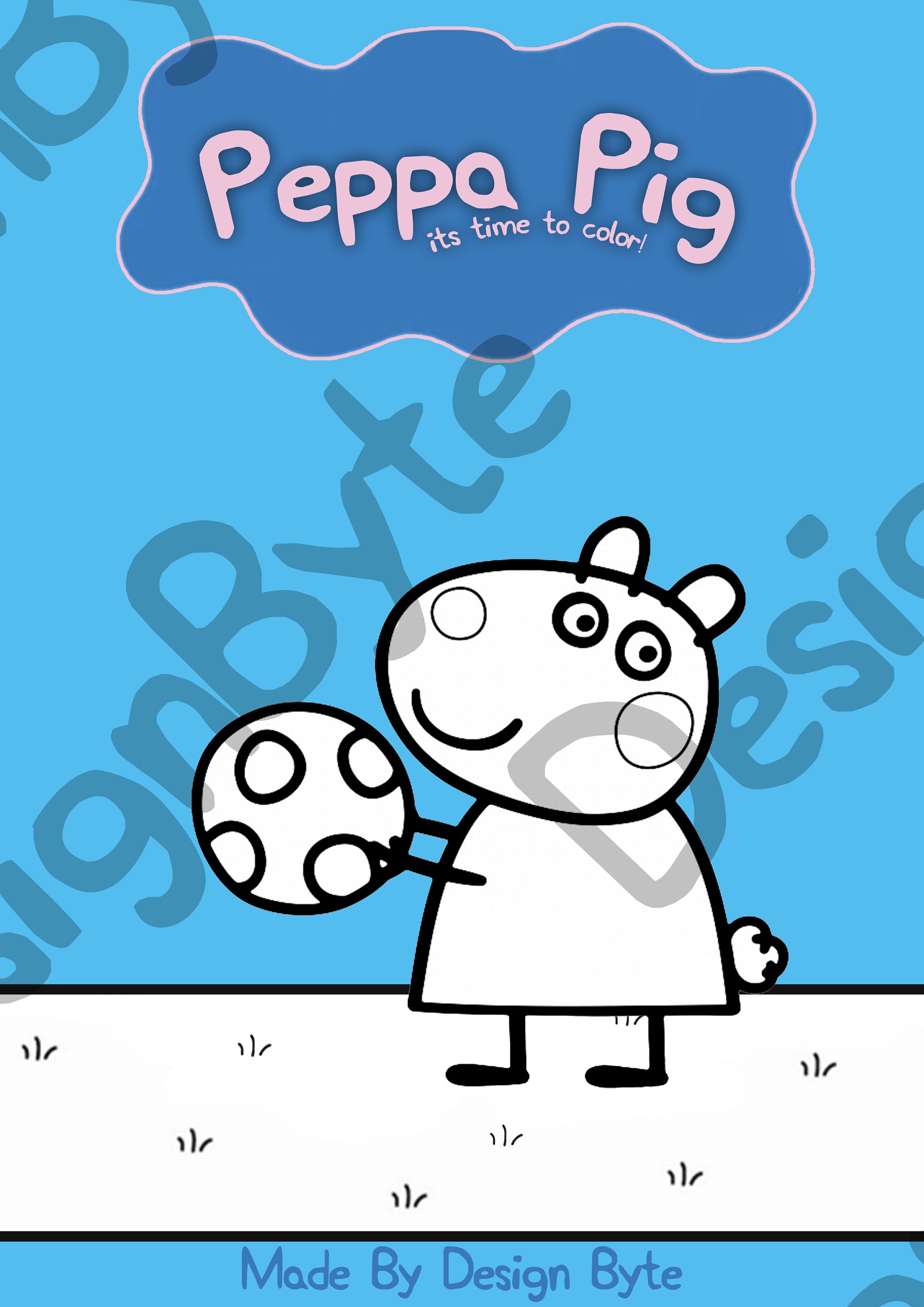 Peppa Pig Colouring Pages, A4 Printable, Unlimited Use - Etsy