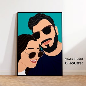 Custom Minimalist Faceless Portrait, Family Faceless Portrait, Faceless ...