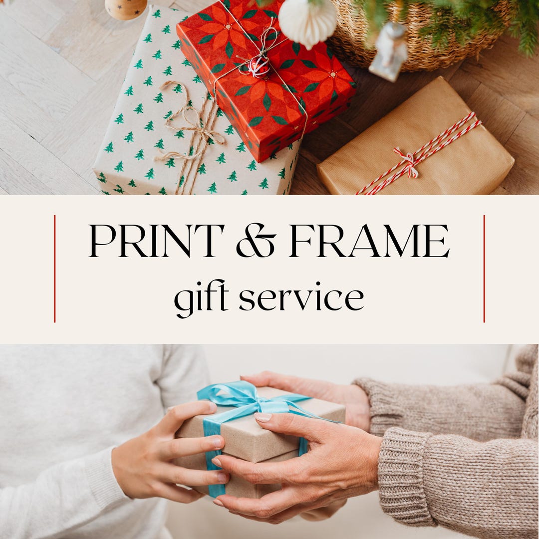 Custom Faceless Portrait Print & Frame: Holiday Family Gift - Etsy