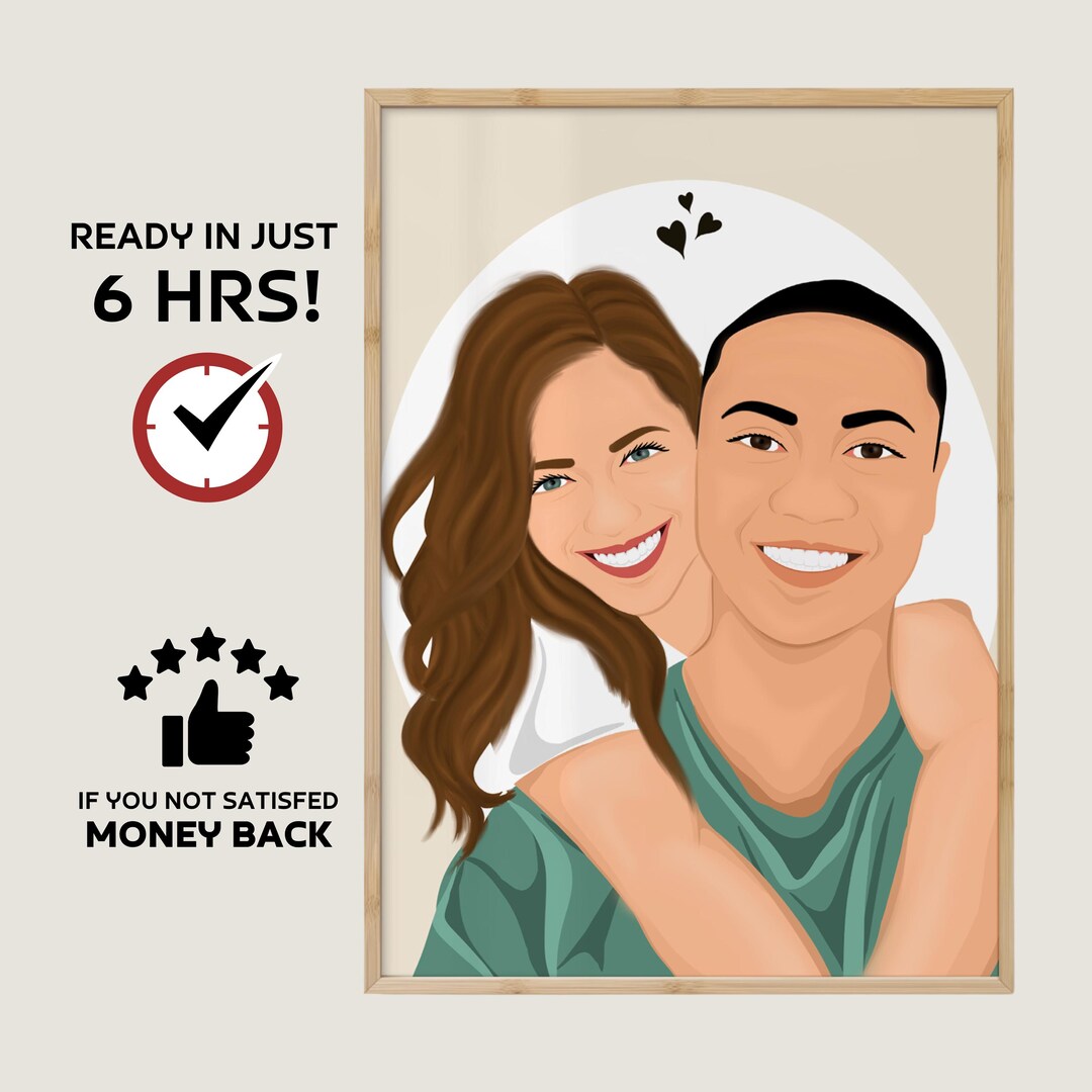Custom Faceless Portrait: Personalized Photo Illustration (digital) - Etsy
