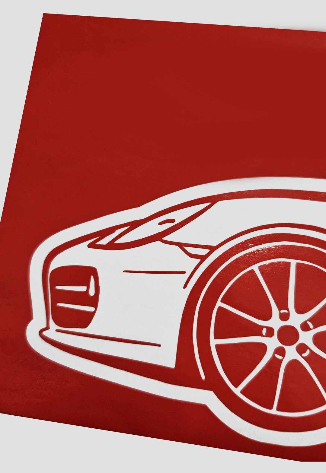 Custom Sports Car Vinyl Sticker Decal, Wall Poster Decor for Car Guy ...