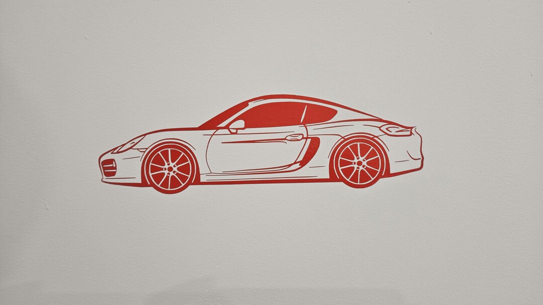 Custom Hyper Car Vinyl Sticker Decal, Wall Poster Decor for Car Guy ...