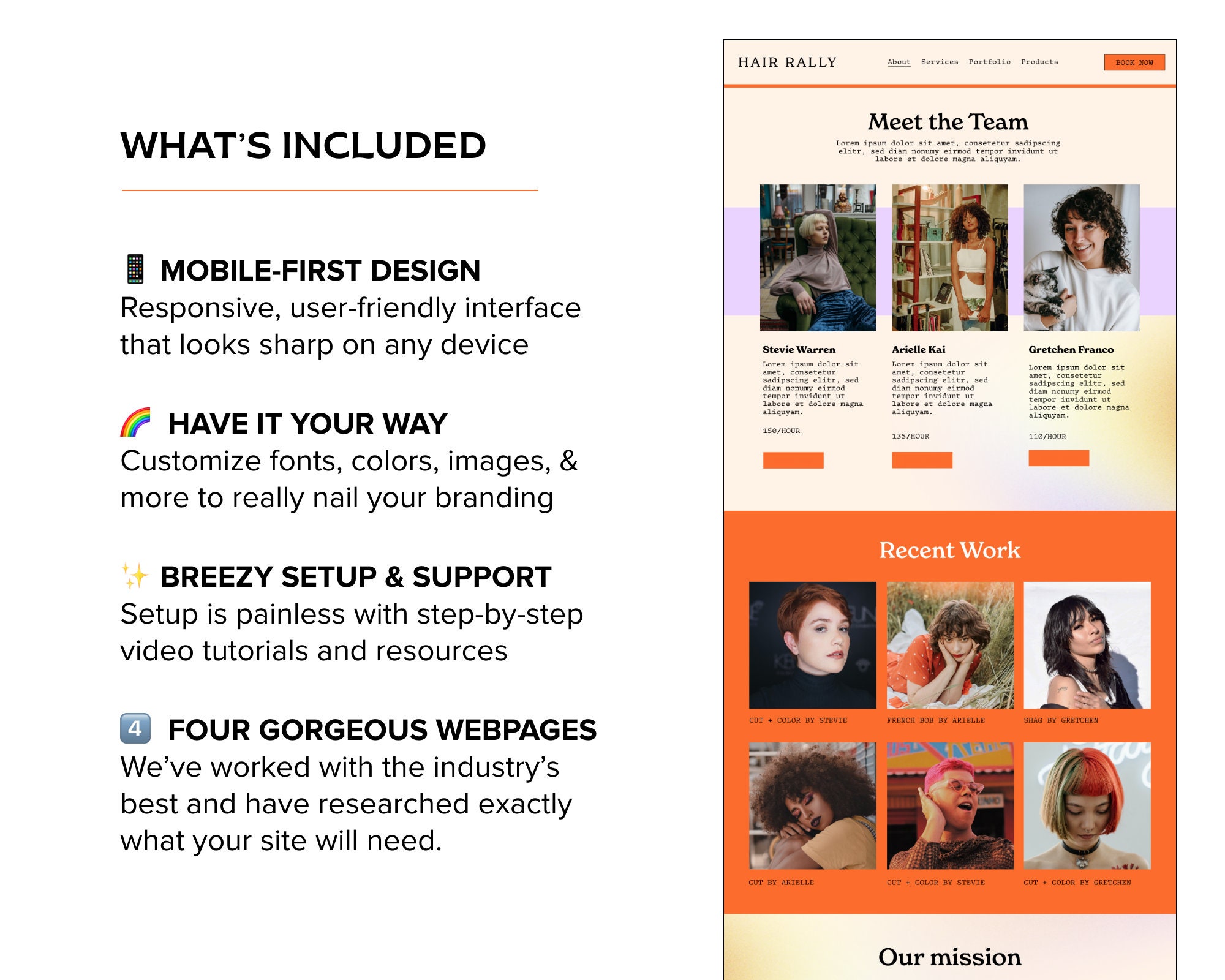 Squarespace 7.1 Website Template | Scribblepie | Beautiful, Vibrant ...
